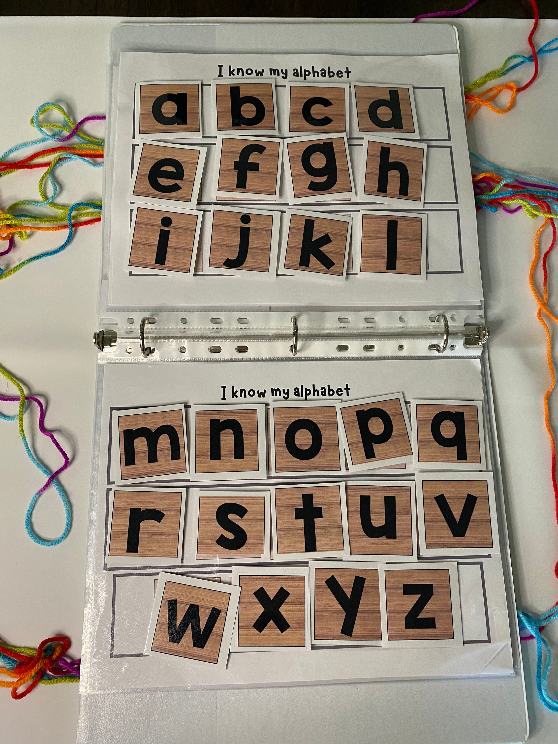 Personalized Preschool Interactive Learning Binder 20 Pages Including ...