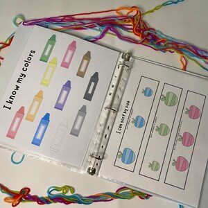 Personalized Preschool Interactive Learning Binder 20 | Etsy