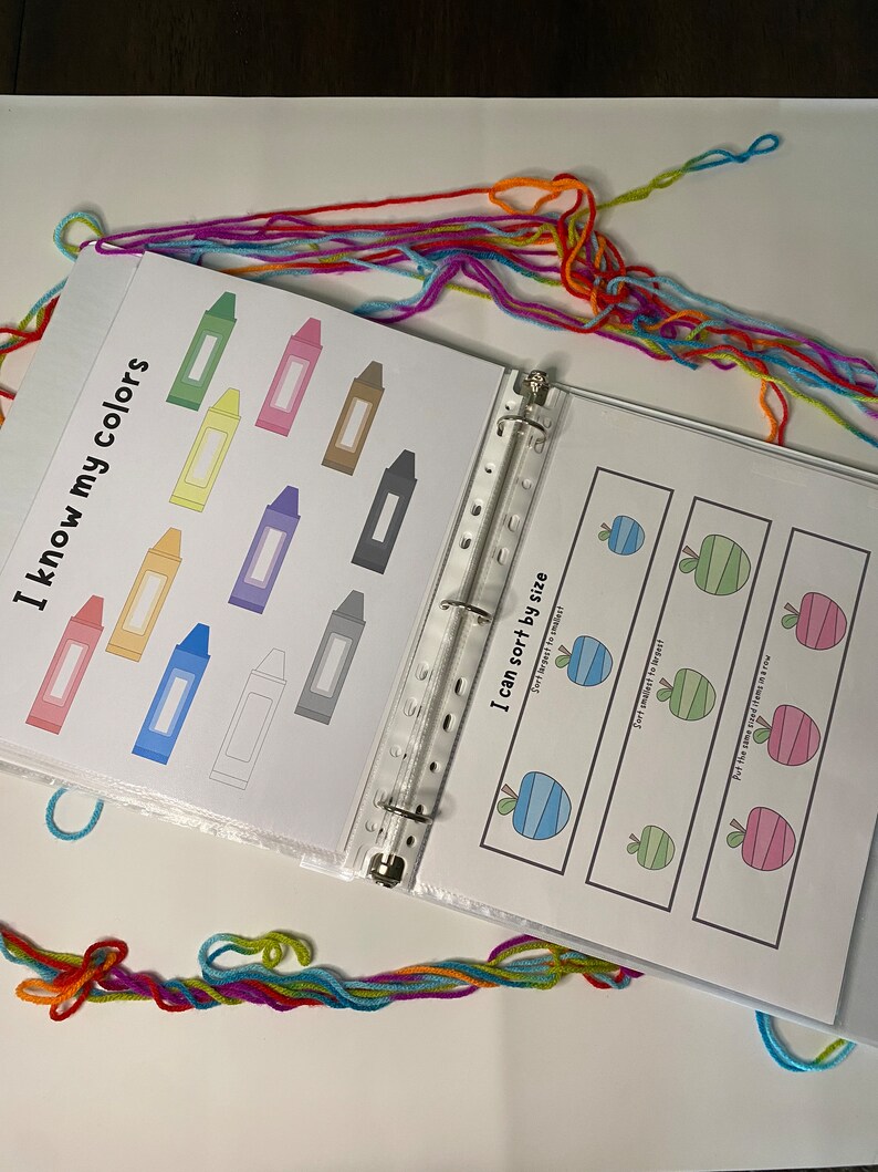 Personalized Preschool Interactive Learning Binder 20 Pages Including ...