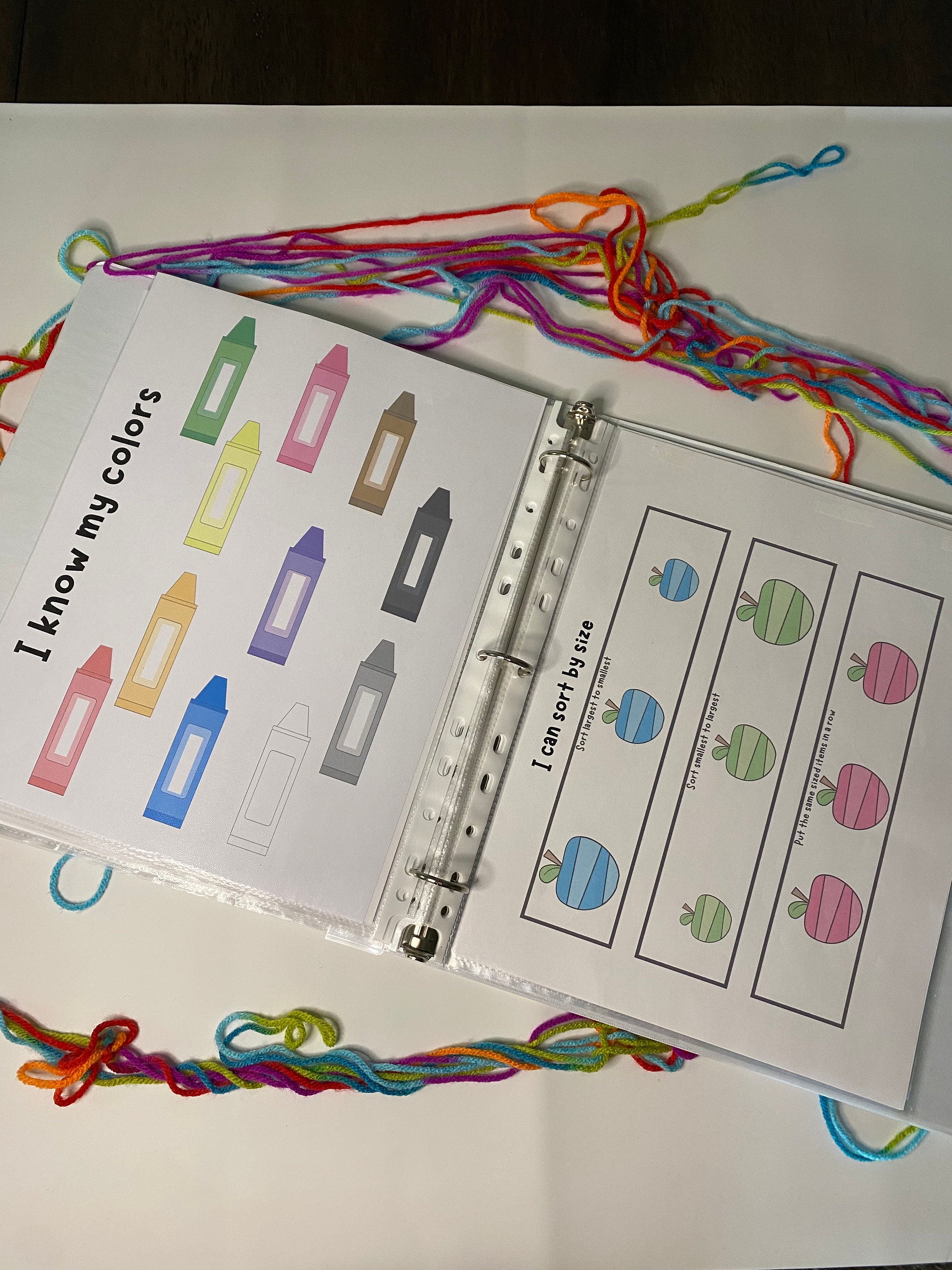 Personalized Preschool Interactive Learning Binder 20 Pages Including ...