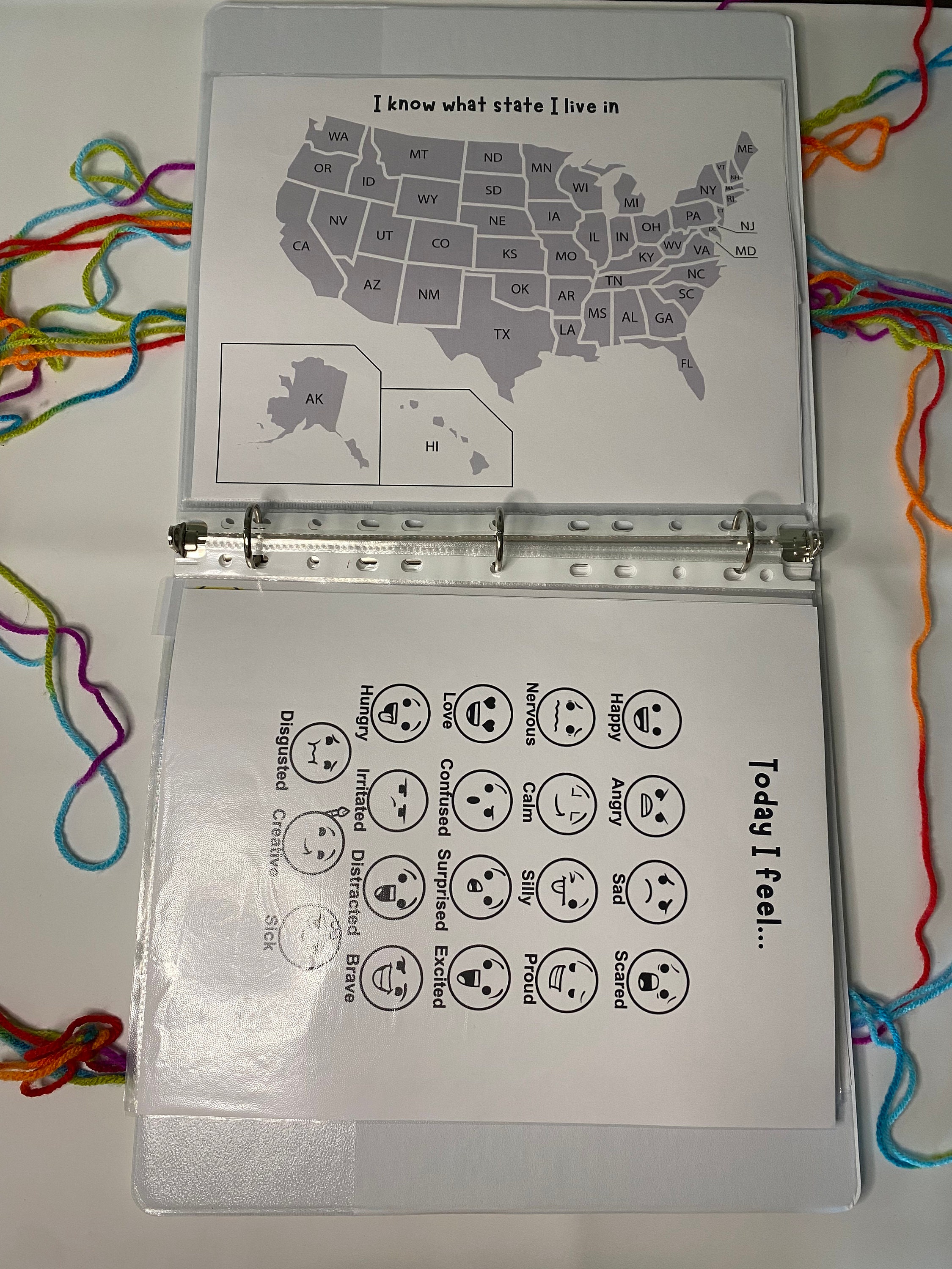 Personalized Preschool Interactive Learning Binder 20 Pages Including ...