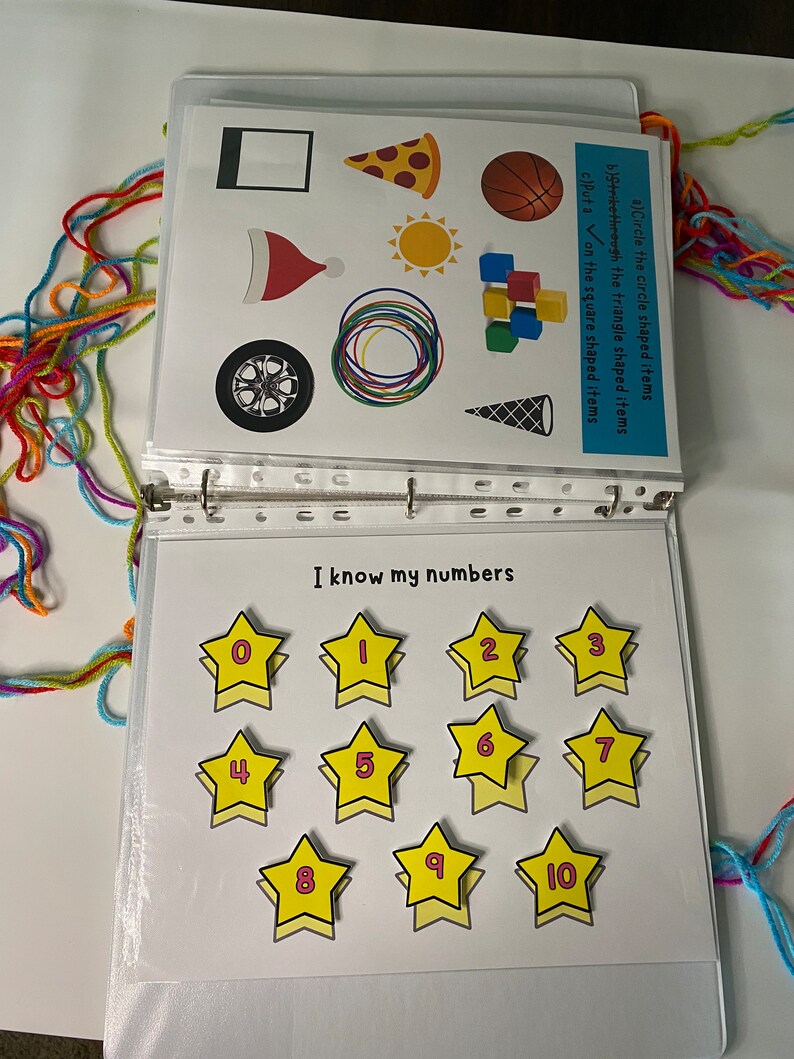 Personalized Preschool Interactive Learning Binder 20 Pages Including ...