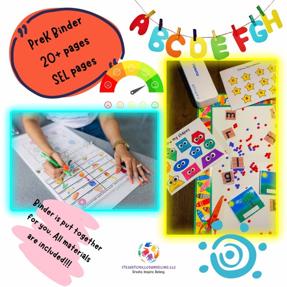 Personalized Preschool Interactive Learning Binder 20 - Etsy