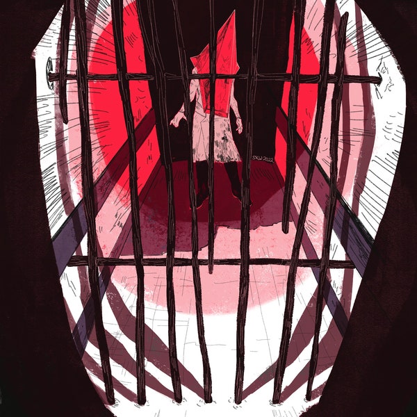 Pyramid Head Poster - Etsy