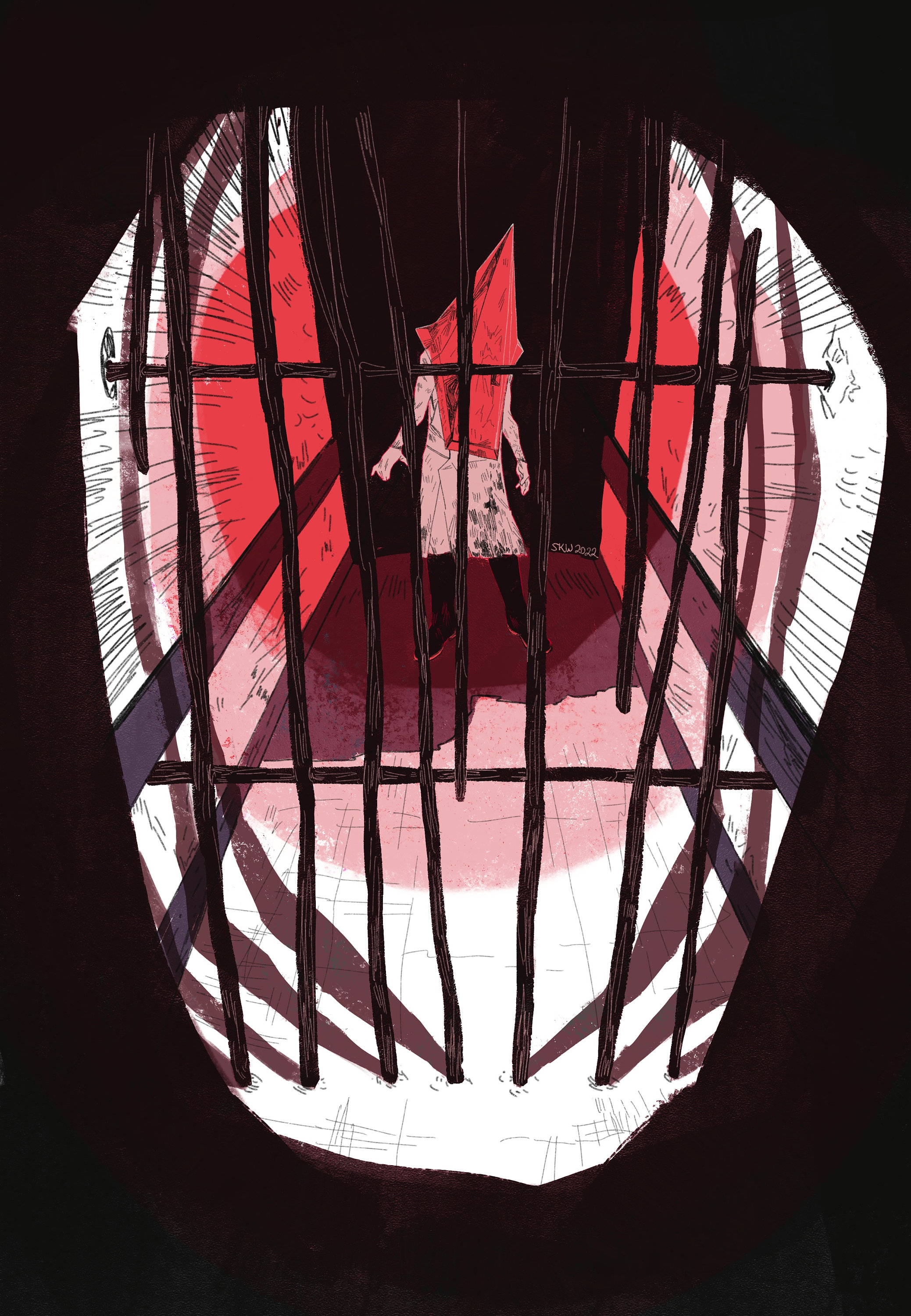 Red Pyramid Thing - Silent Hill 2 Fan Art Print - Etsy