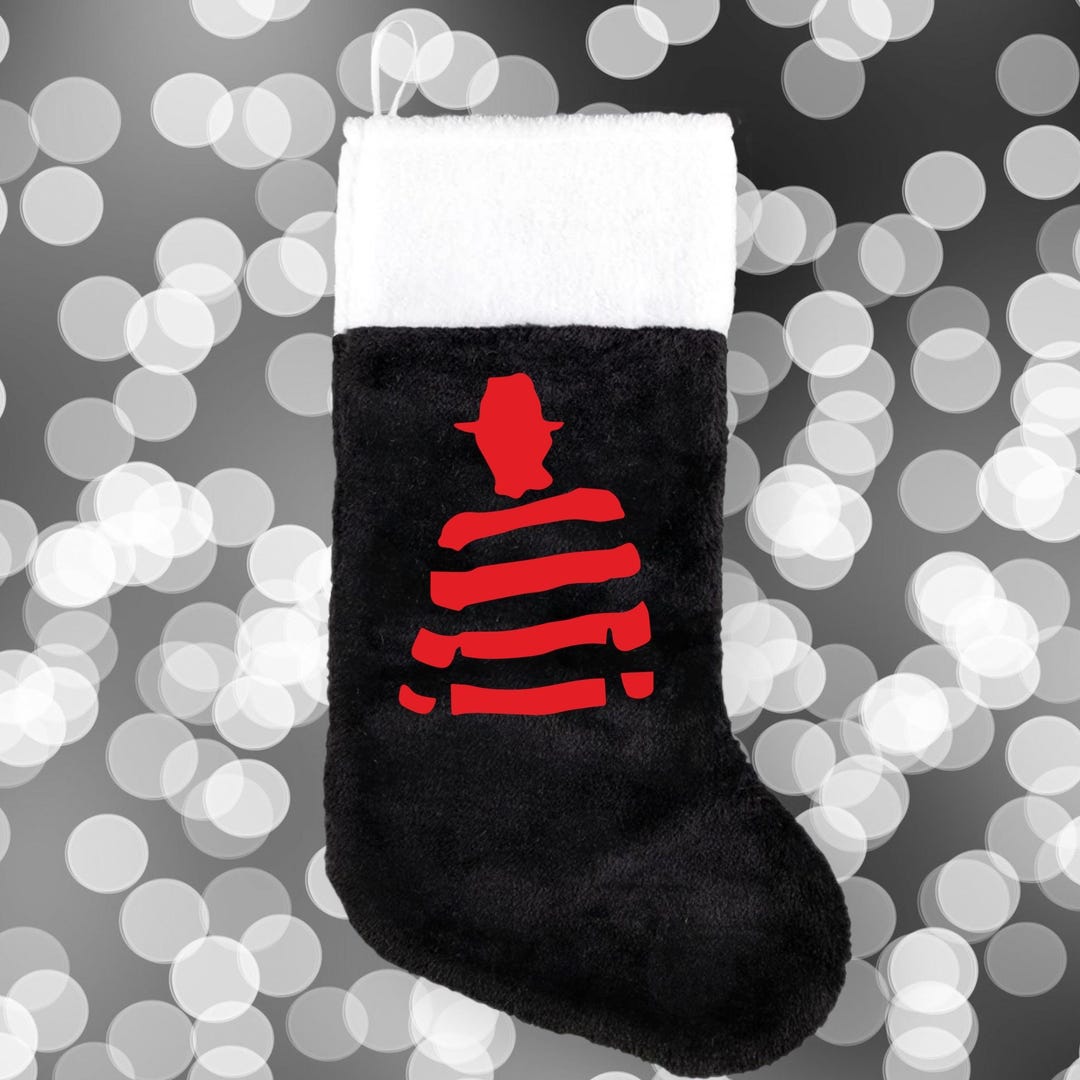 Freddy Krueger Horror Black Christmas Stocking Horror Film Xmas Horror ...