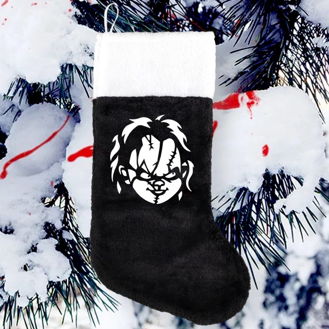 Chucky Black Christmas Stocking Horror Slasher Movie Goth Christmas ...