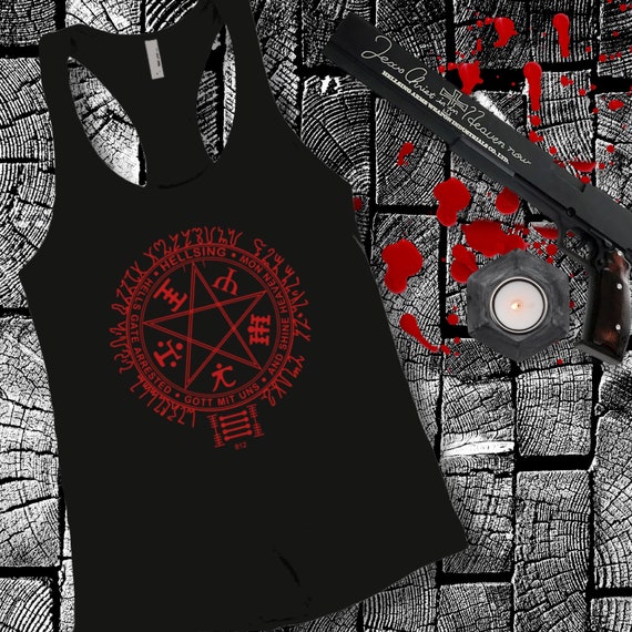 Hellsing Seal Tank Top Alucards Glove Symbol Anime Tank Top - Etsy