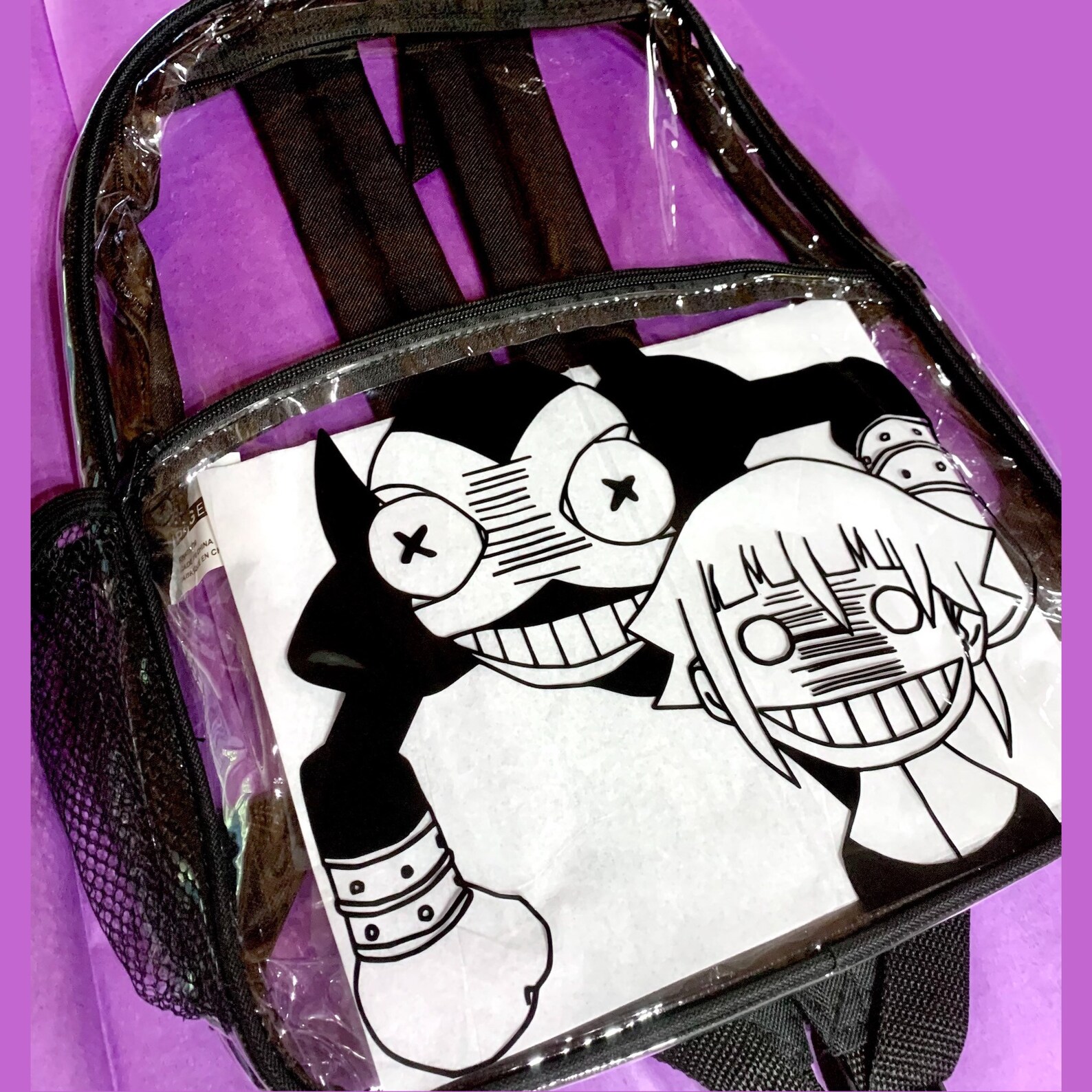 Soul Eater Crona & Ragnarok Clear Backpack Clear Anime 15 - Etsy
