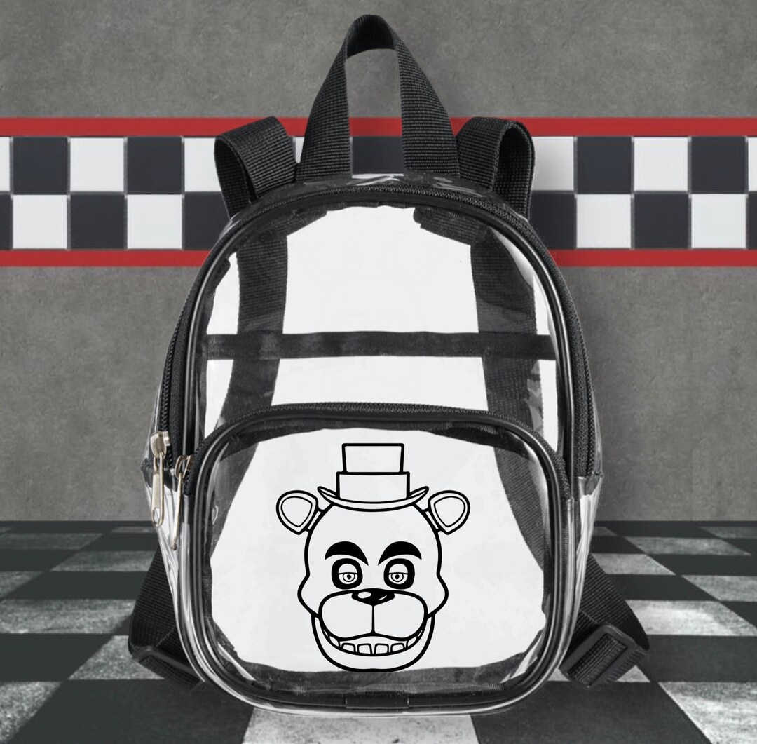 Fnaf Freddy Clear Mini Backpack for Adults or Kids 8 Clear Horror ...