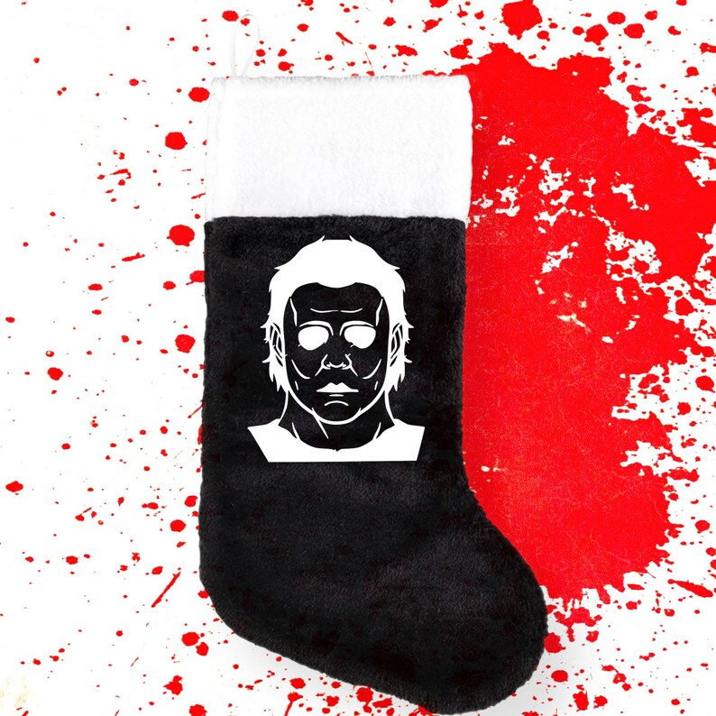 Michael Myers Horror Black Christmas Stocking Spooky Scary - Etsy