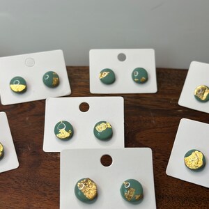 Glossy Green & Gold Posts - Etsy