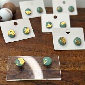 Glossy Green & Gold Posts - Etsy