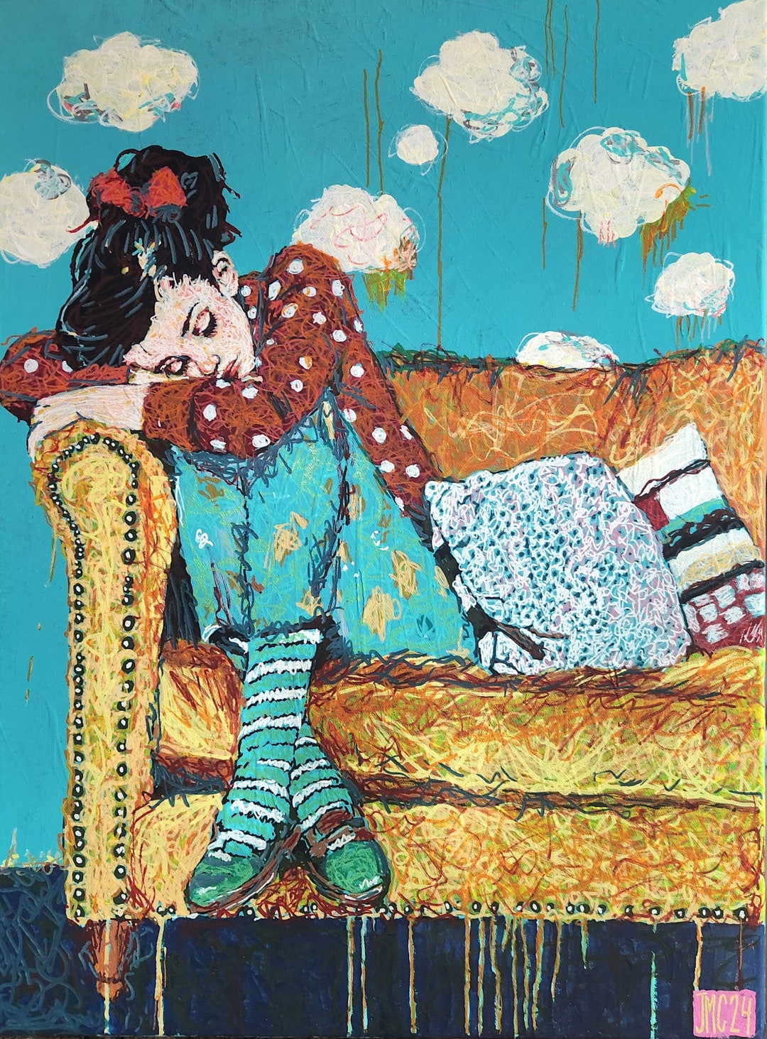 Snow Day (art Print) - Etsy