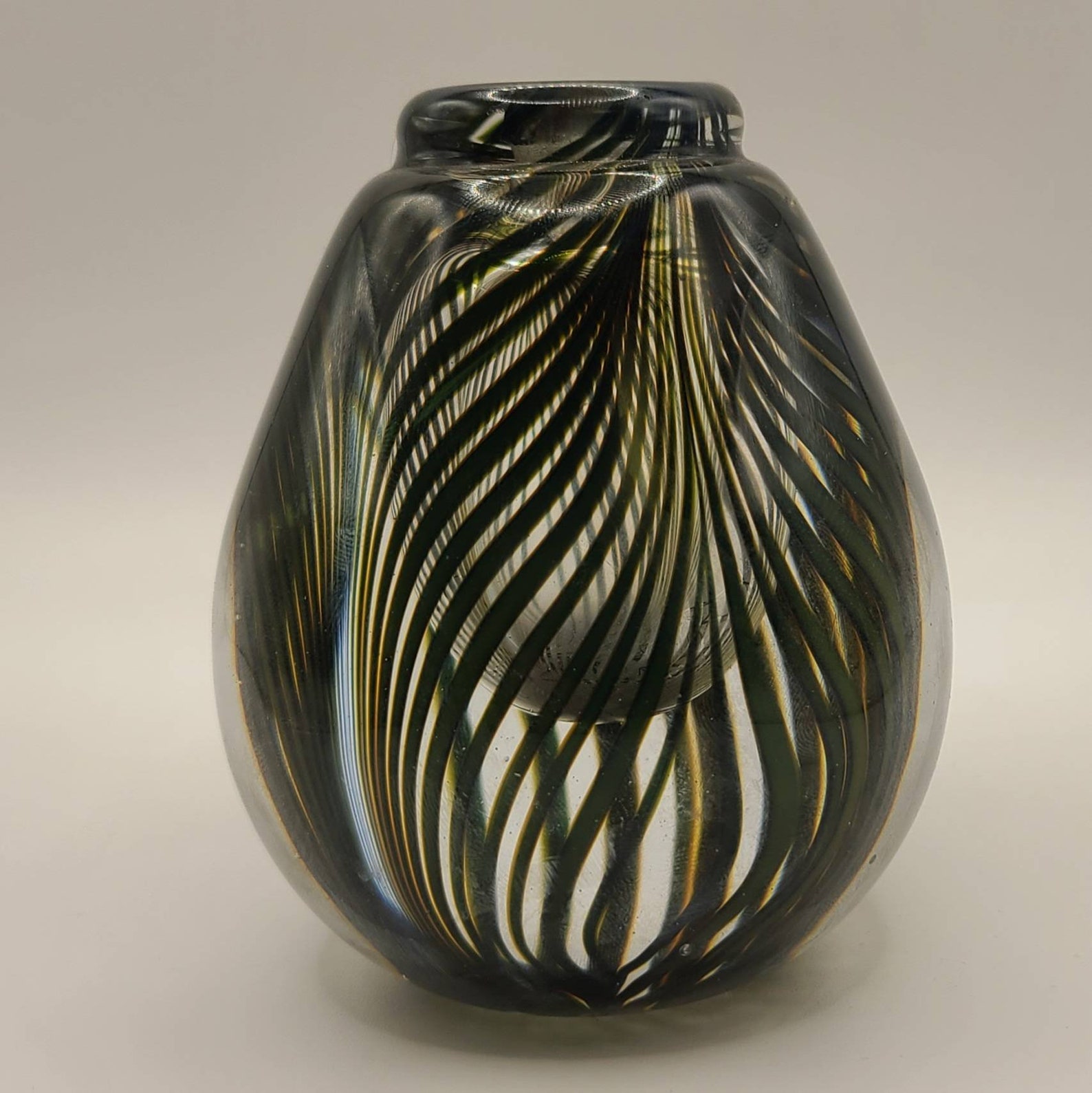 Robert Burch Hand Blown Glass Bud Vase Perfume Bottle 1981 No Topper - Etsy