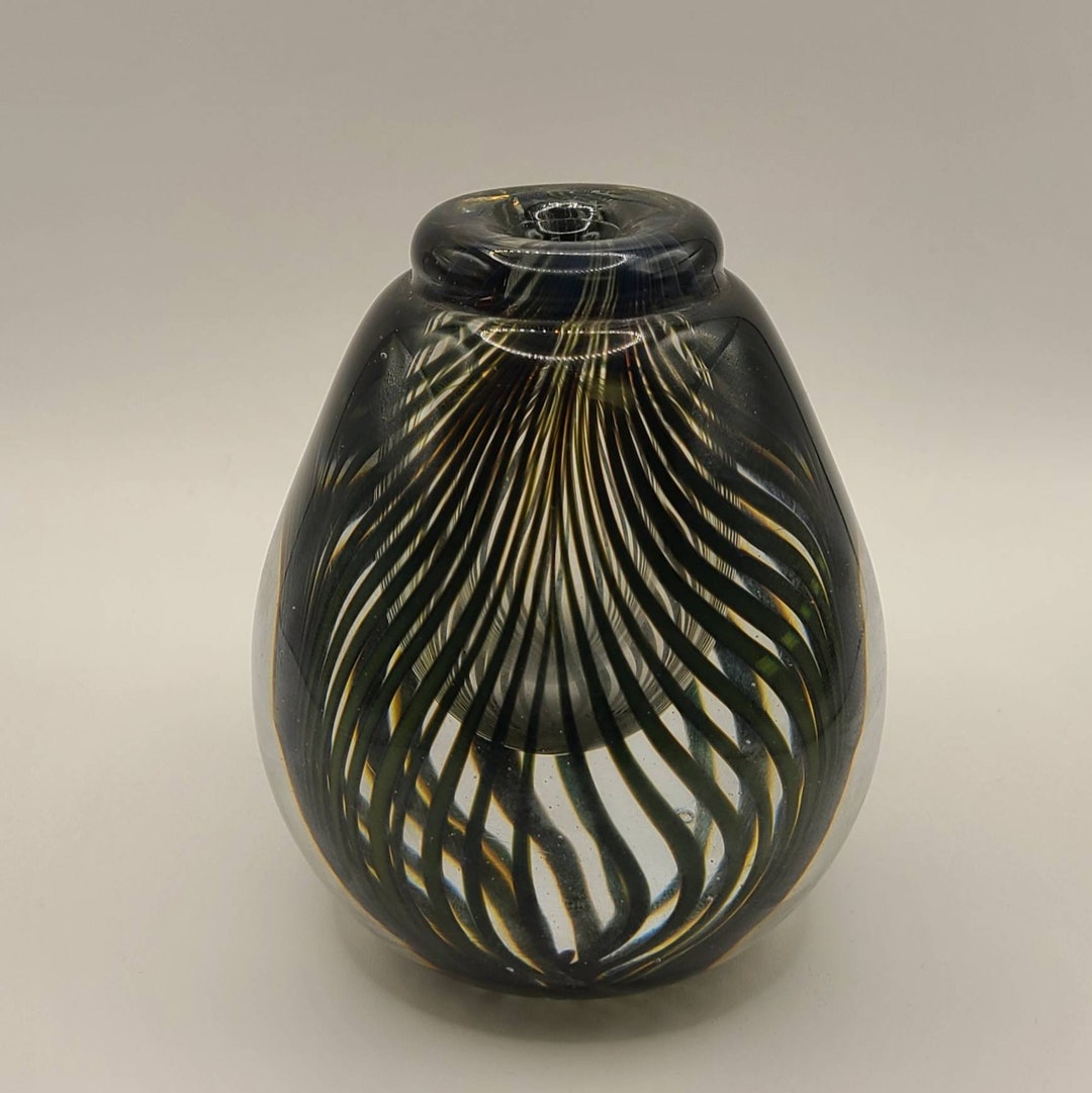 Robert Burch Hand Blown Glass Bud Vase Perfume Bottle 1981 No Topper - Etsy