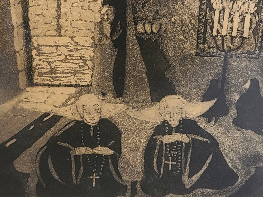Signed Stella Drabkin Limited Edition 8/30 "church Interior" Vintage ...