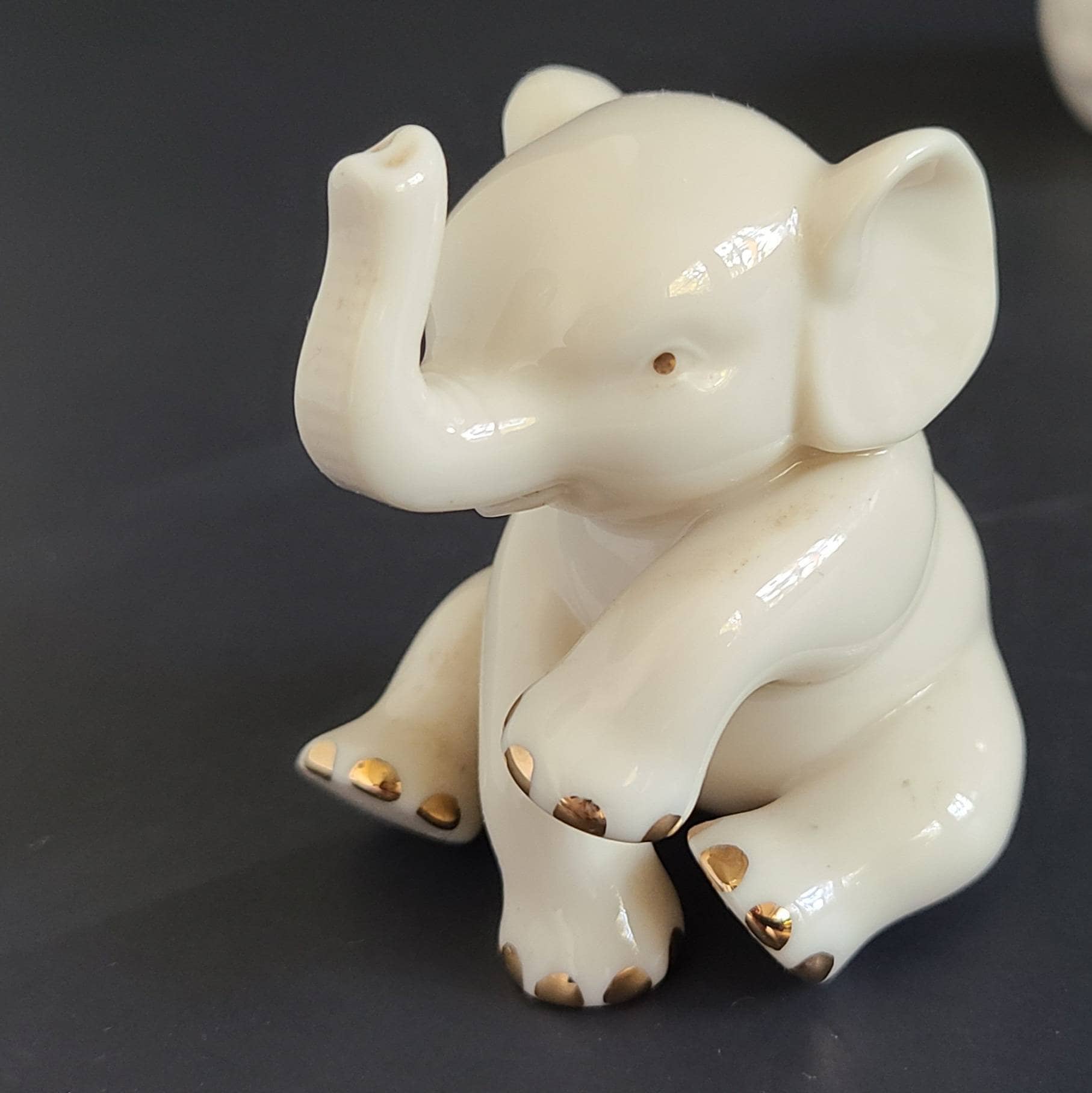 Lenox Elephant Collection of Two Figurines and a Trinket Box - Etsy