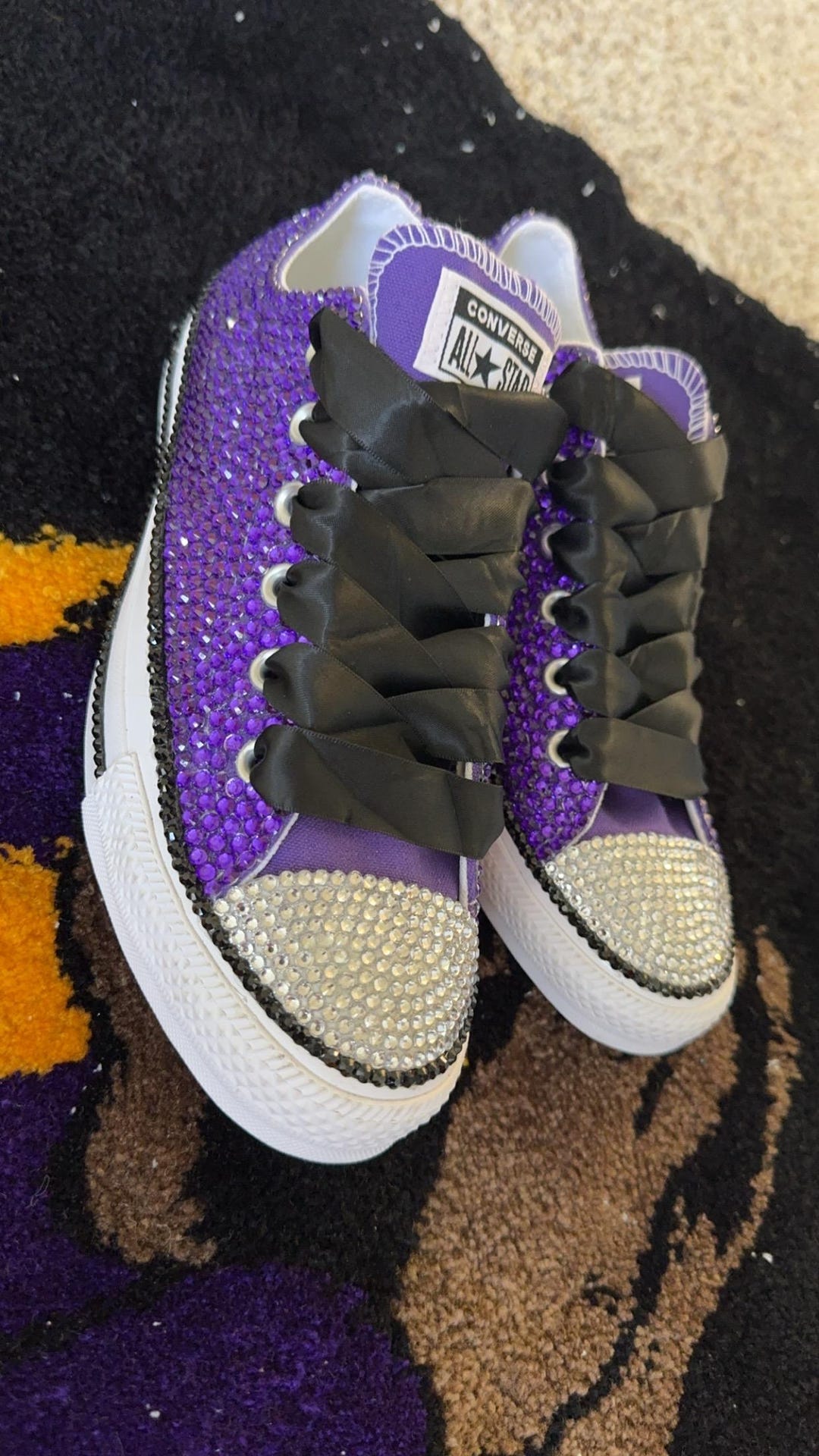 Adult Custom Rhinestones Tennis Shoes Any Occasions Holidays - Etsy