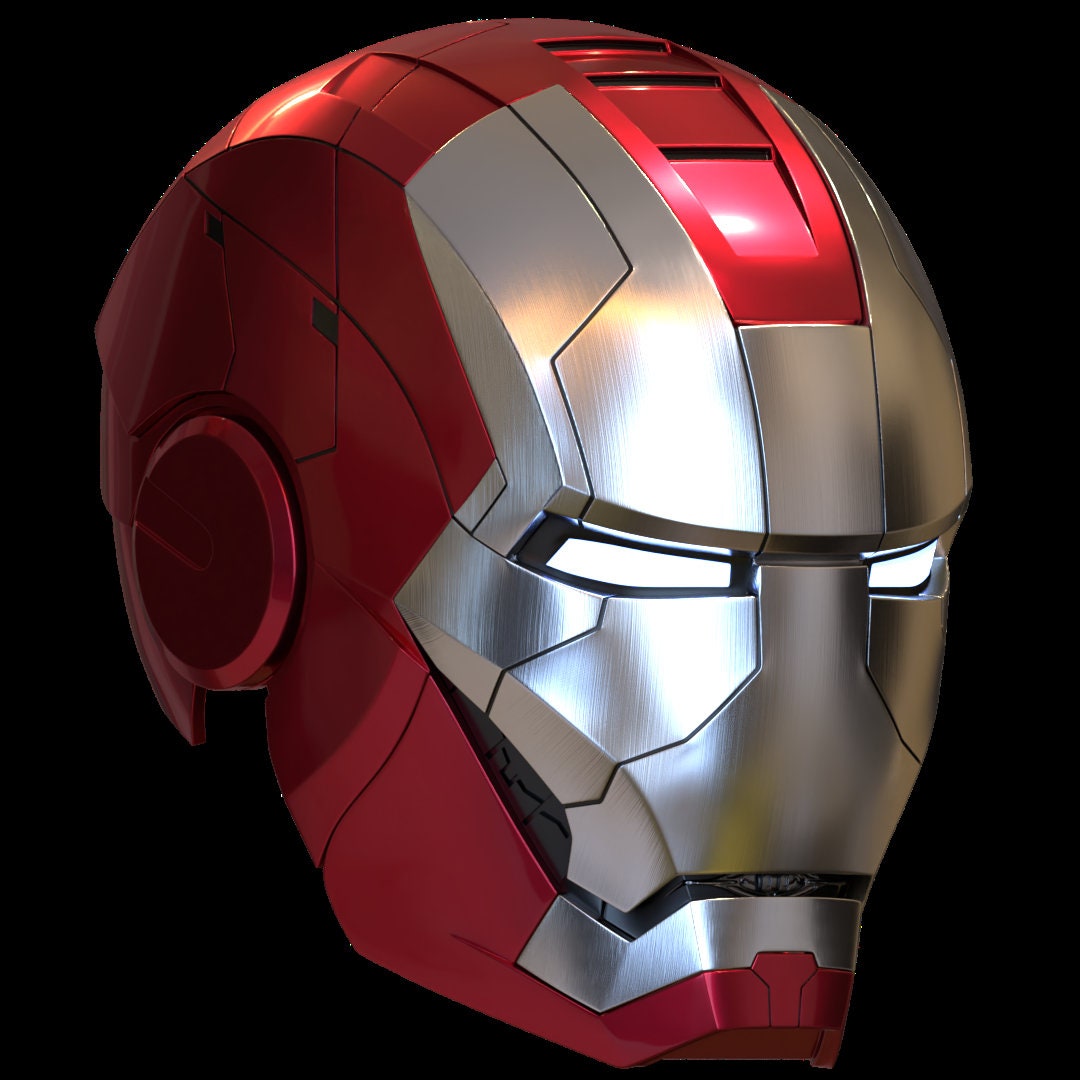 Iron Man Mk5 Helmet 3d Printable Model With Interior Details - Etsy