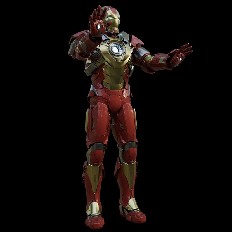 Iron Man Mk17 Heartbreaker Fully Wearable CGI Accurate 3d Model - Etsy