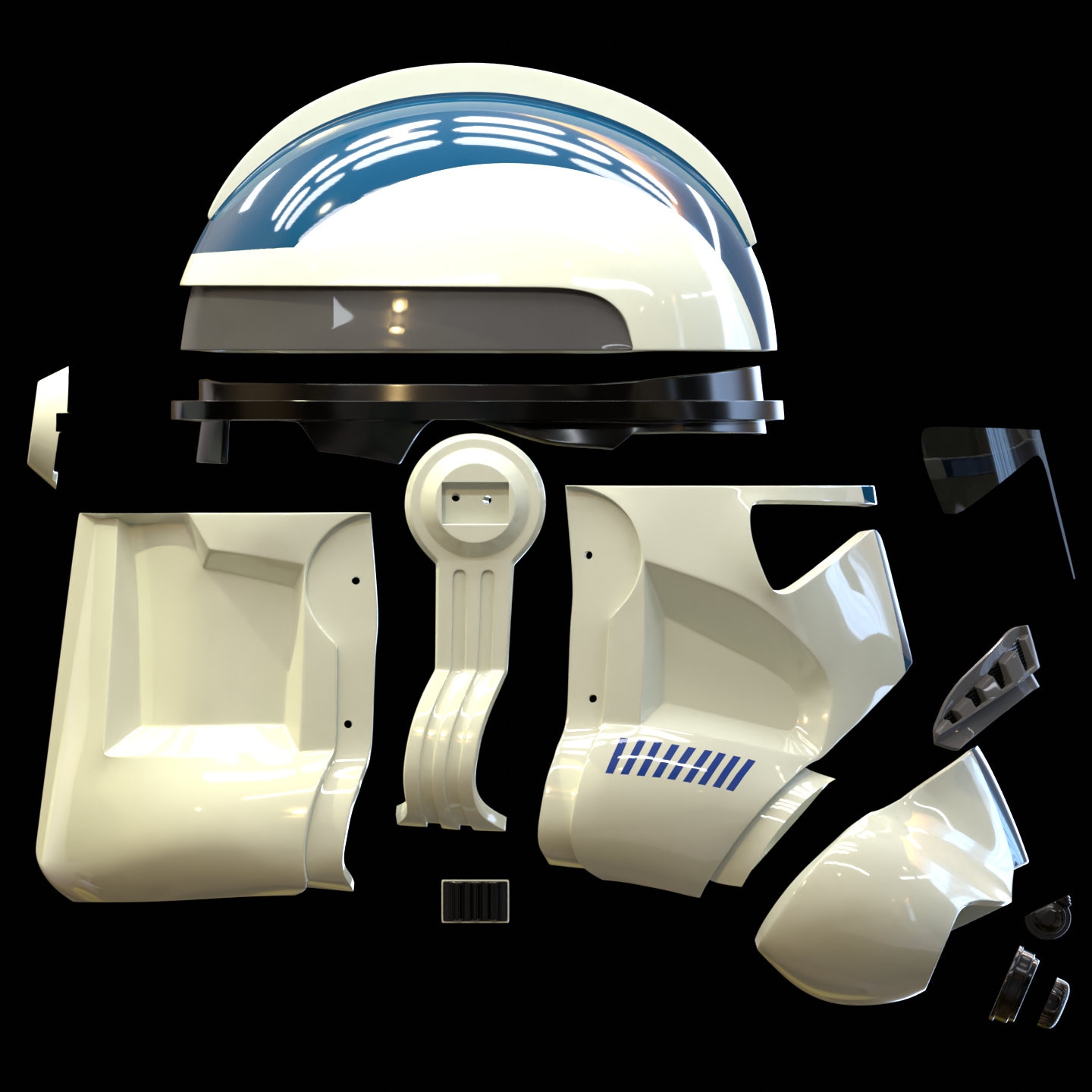 Highly Accurate Clone Trooper Phase 2 Live Action Helmet 3d Model - Etsy