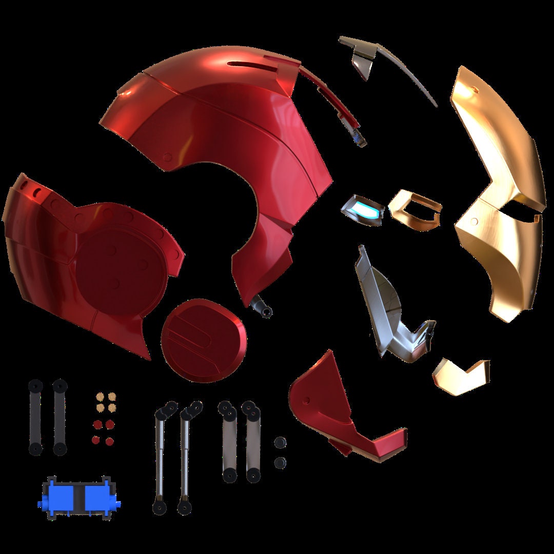 Iron Man Mk45b Helmet Digital 3dmodel With Inner Details and ...