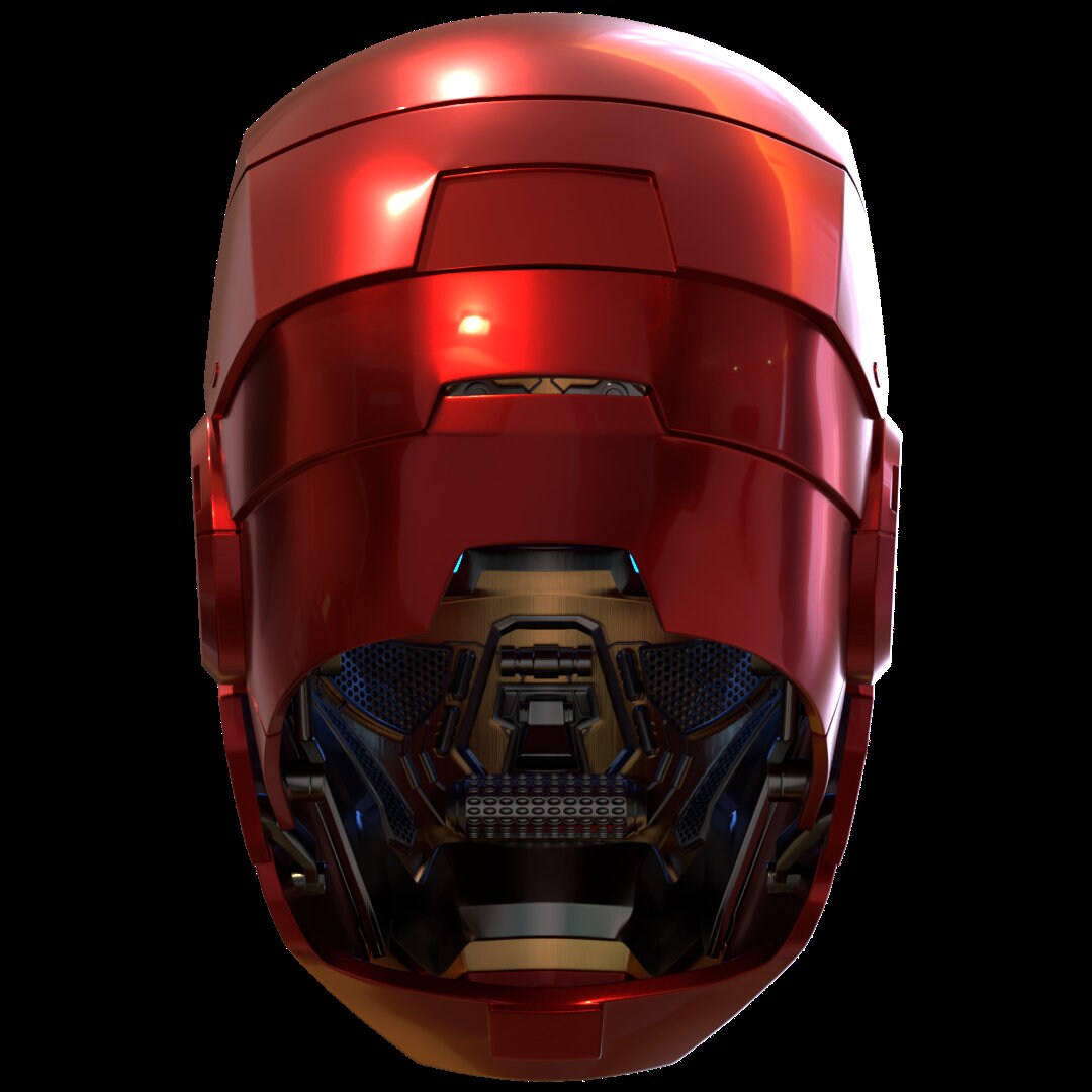 Iron Man Mk45b Helmet 3dmodel With Inner Details And Motorization Etsy