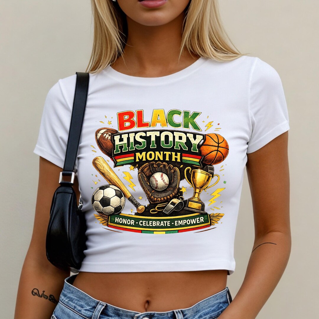 Black History Month Sports PNG | Honor Celebrate Empower Design ...