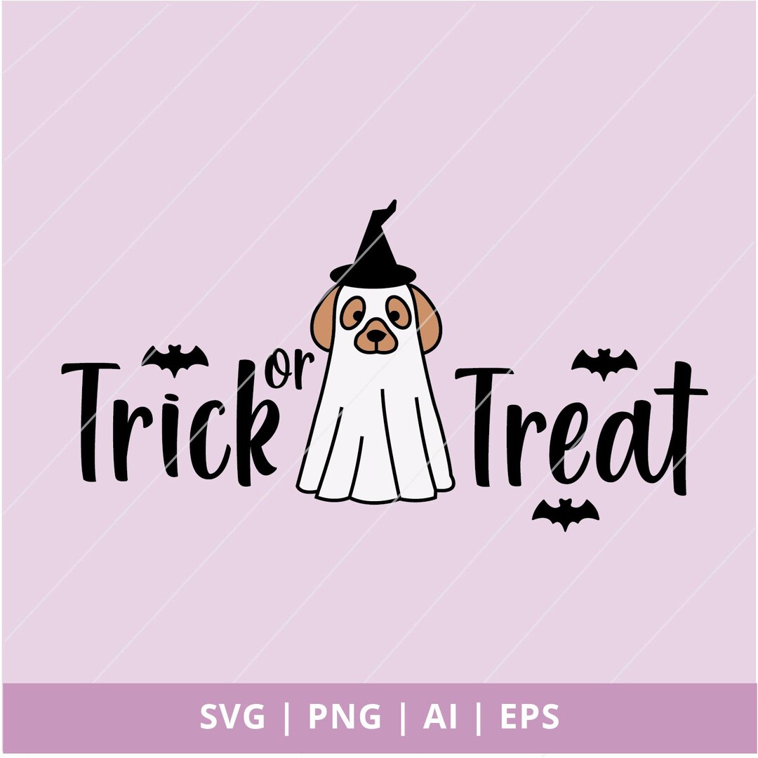 HALLOWEEN PUPPY Ghost Vector / Halloween Dog Vector / Dog Ghost Clip ...