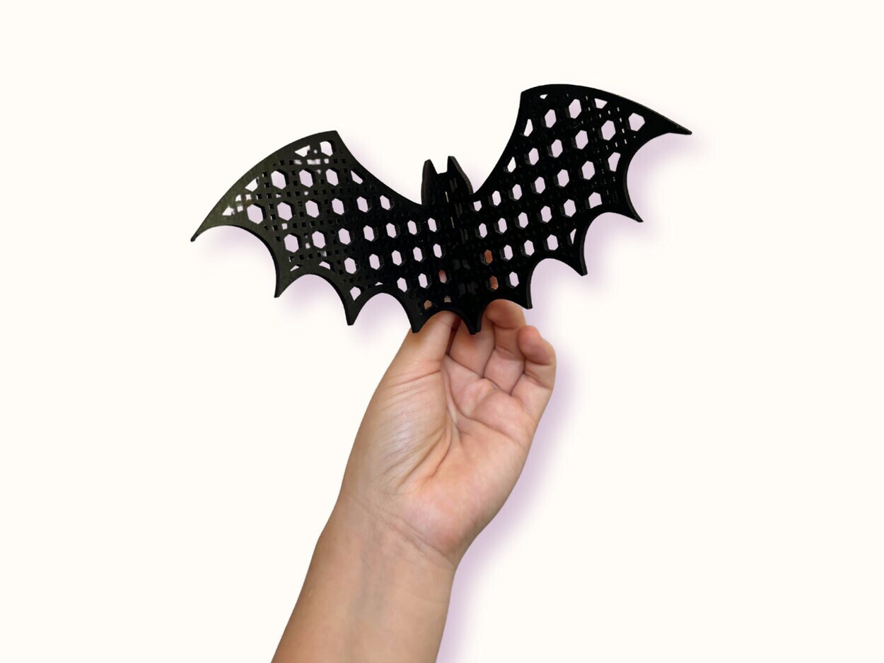 RATTAN BAT Laser Cut File | Halloween Rattan Laser Cut File | Laser ...