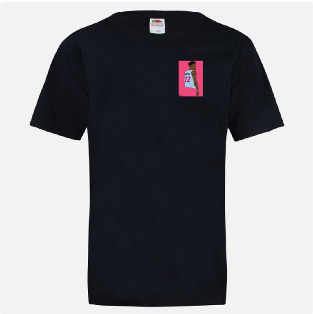Jimmy Butler Vice Color Logo Front and Back Graphic T-shirt - Black - Etsy
