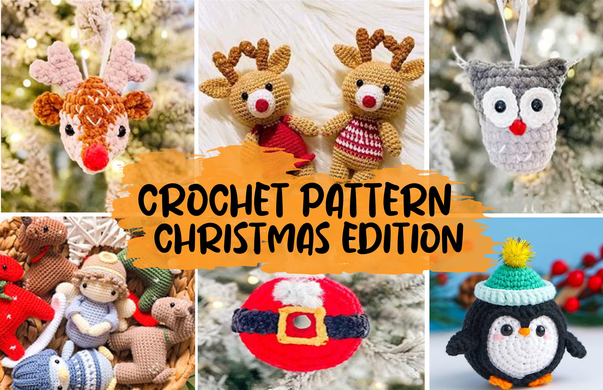 EBOOK 15 Christmas Bundle Crochet Patterns, Christmas Ornament Pattern ...