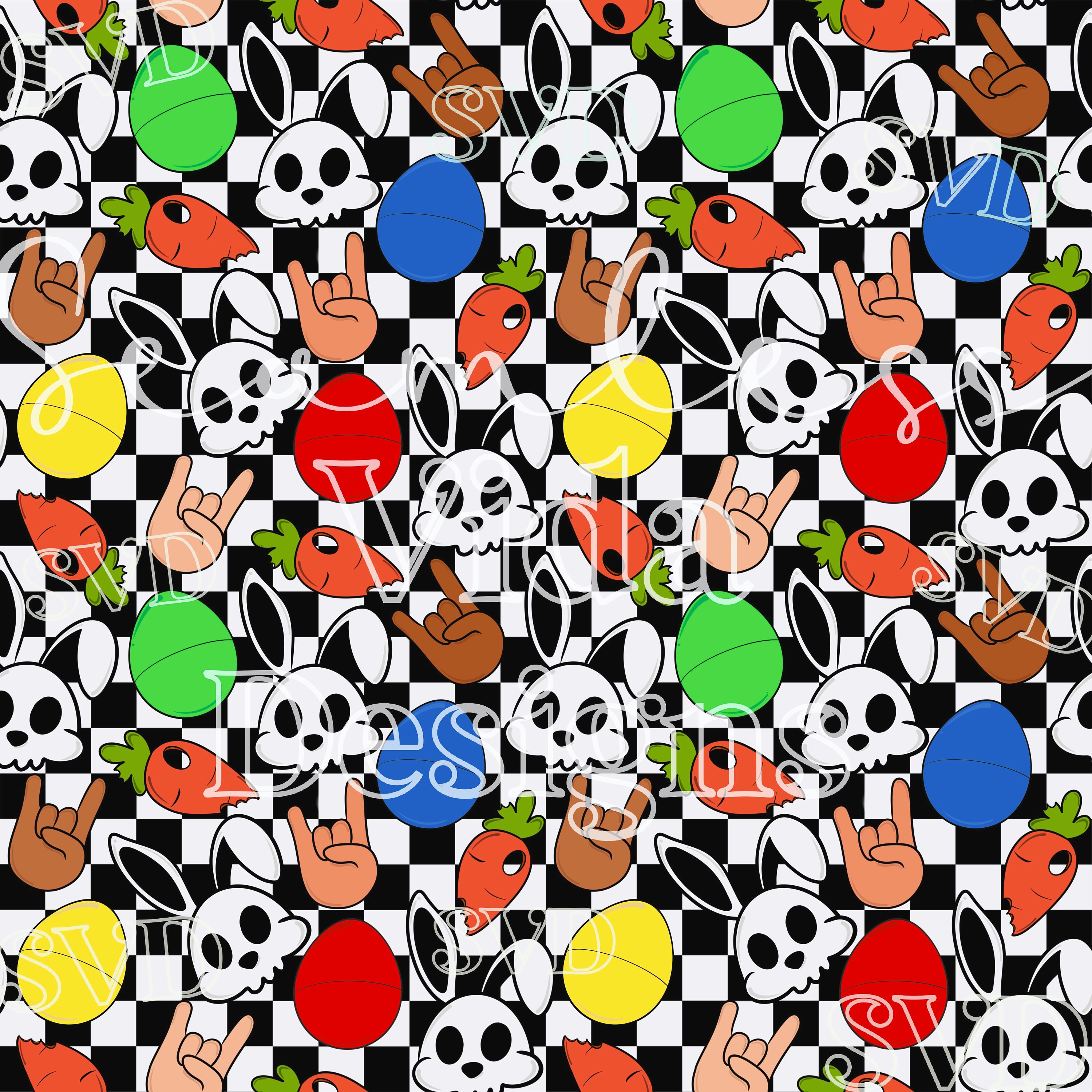 Checker Rocker Bunny - Etsy