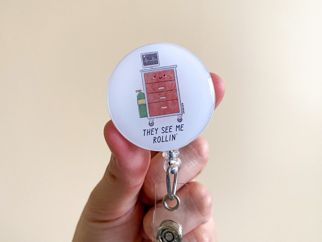 Crash Cart Badge Reel, Emergency Room Badge Reel, Medical Badge Reel ...