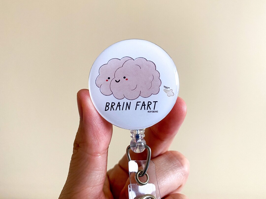 Brain Fart Badge Reel, Funny Science, Anatomy, Scientist, Doctor ...