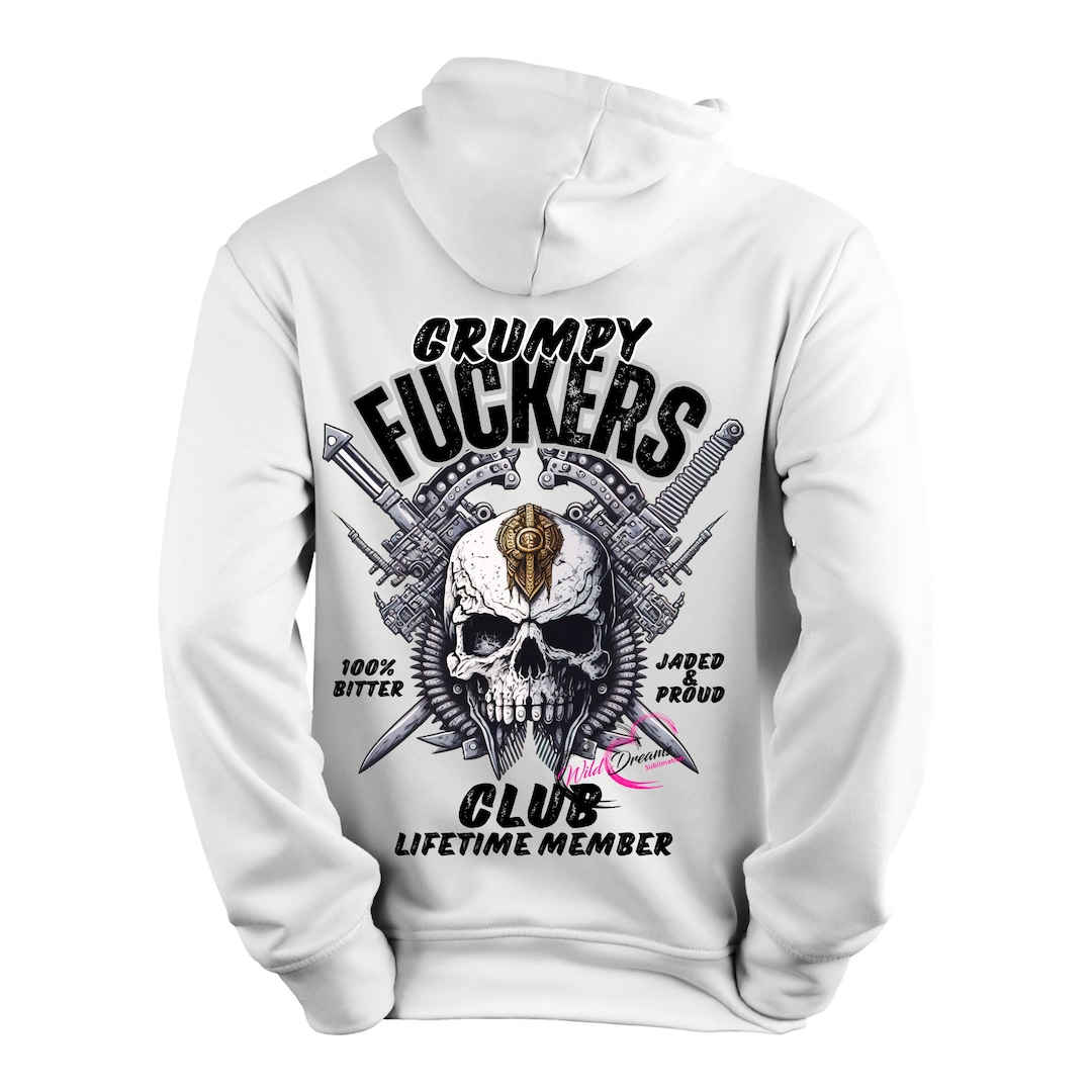 Grumpy Fuckers Club Skull and Daggers High Quality PNG Instant Download ...