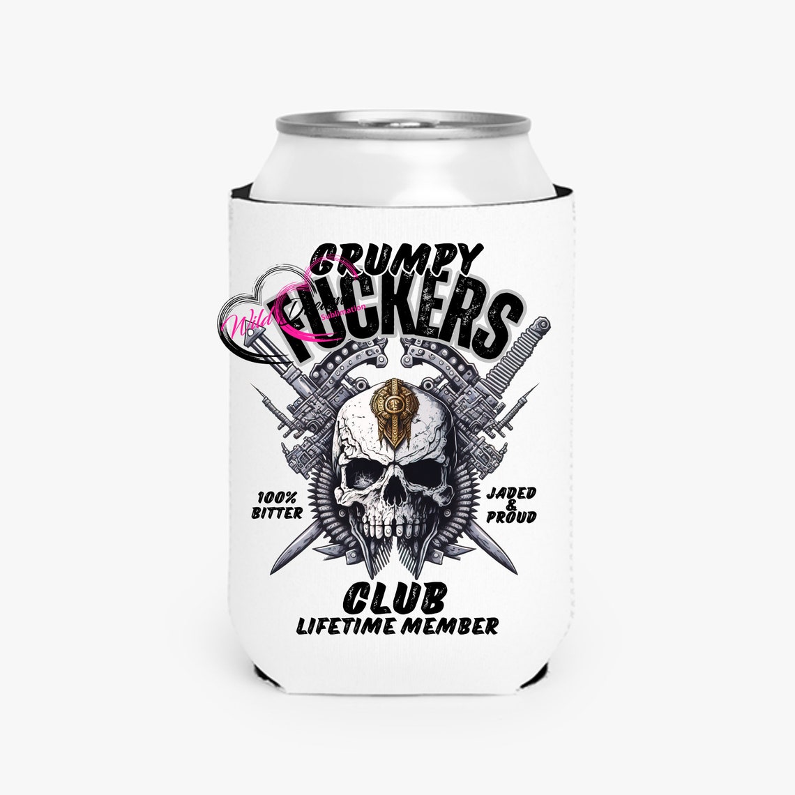 Grumpy Fuckers Club Skull and Daggers High Quality PNG Instant - Etsy
