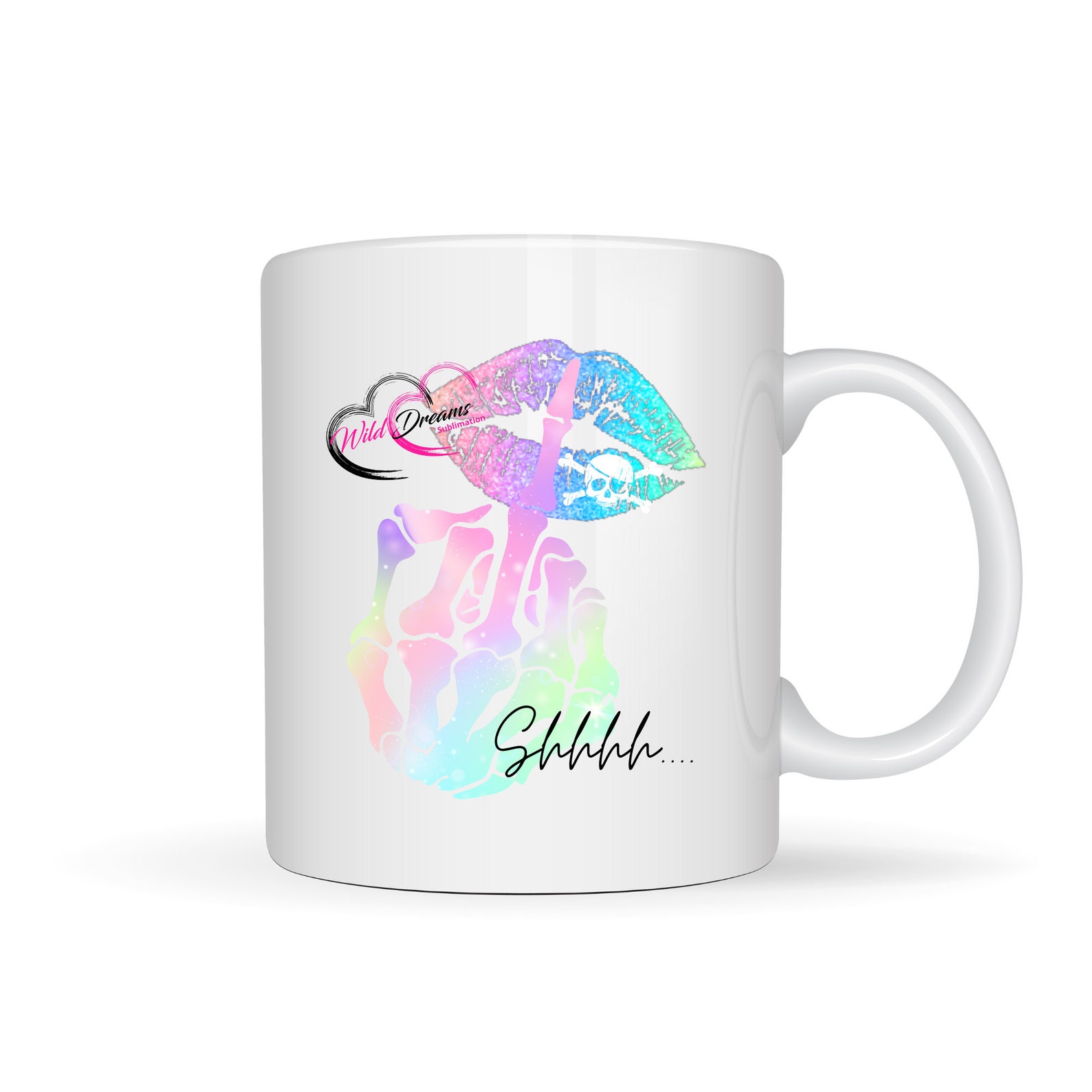 Shhhh.... Middle Finger With Lips and Skull High Quality PNG Instant ...