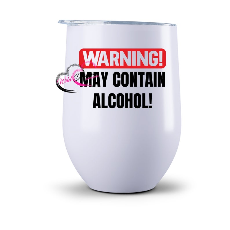 Warning May Contain Alcohol PNG Fun for Summer Gatherings - Etsy