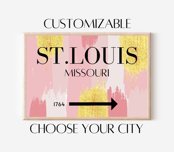 Light Pink Preppy Poster Custom City Wall Art Preppy Room - Etsy