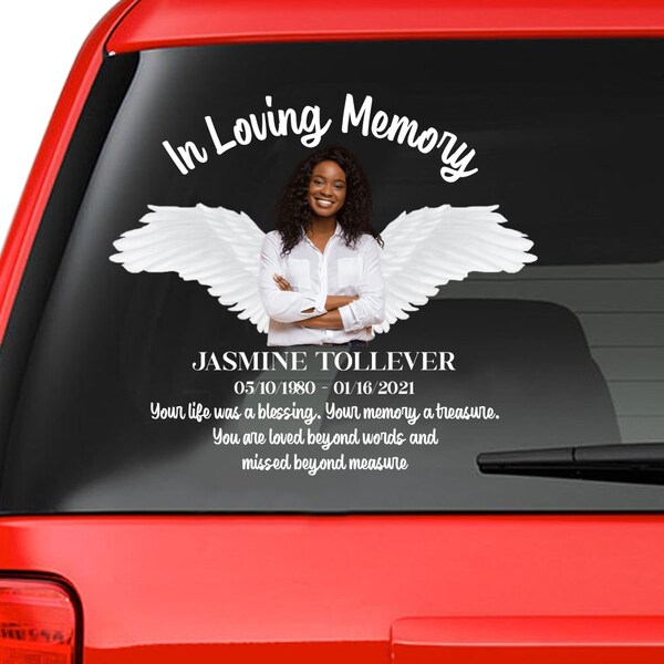 In Loving Memory Car Decal - Etsy