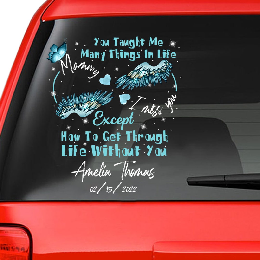 In Memory of Custom name Date Custom Memory Sticker Custom Memory ...