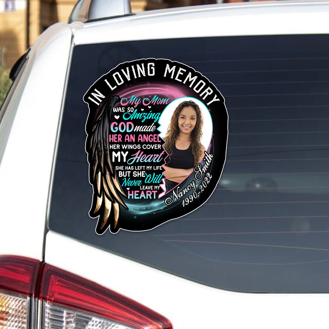 In Memory of Sticker. Personalized Memorial Sticker. Custom - Etsy