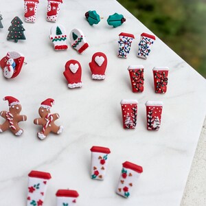 Build Your Own Christmas Stud Pack Holiday Studs Christmas Earrings Mix ...