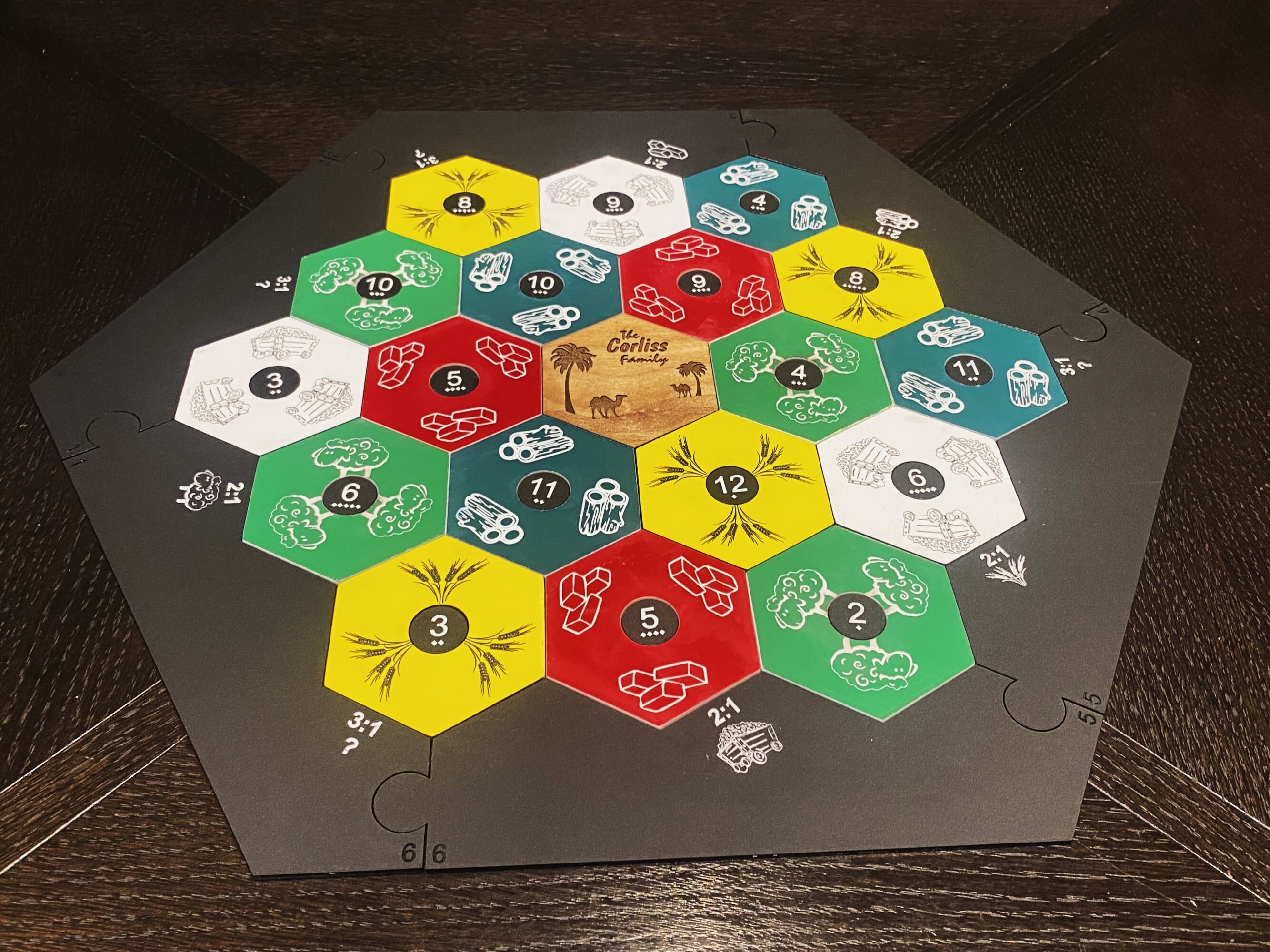 Custom Catan Board, Settlers of Catan, Family Game Night, Strategy ...