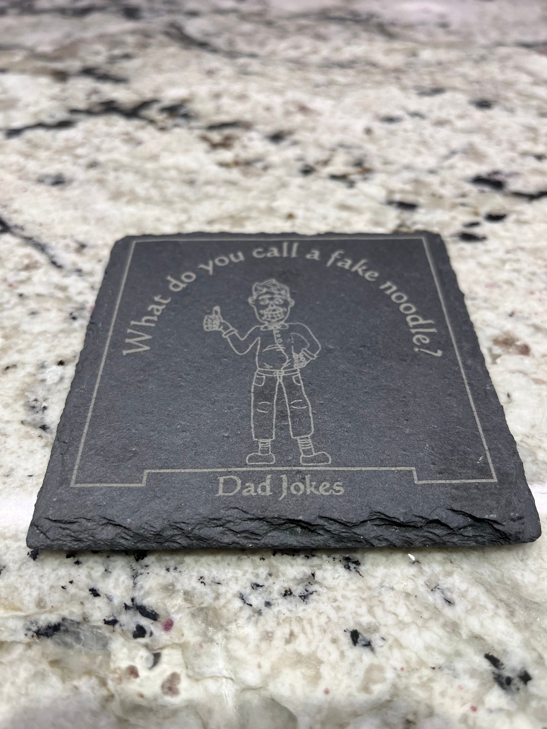 4 Piece Set of Dad Joke Coasters Are a Funny Dad Gift for Man Cave ...