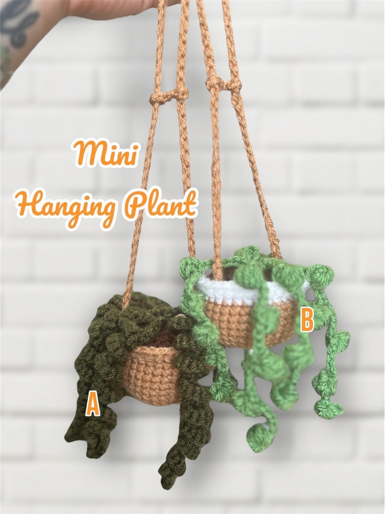 Mini Hanging Plant | Crochet | Handmade - Etsy