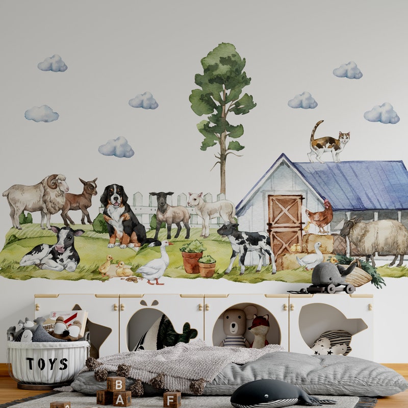Farm Wall Decal - Etsy