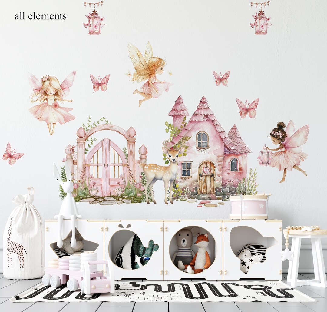 Fairy Wall Stickers, Fairy Wall Decals, Girls Room Decor, Fairy Wall ...